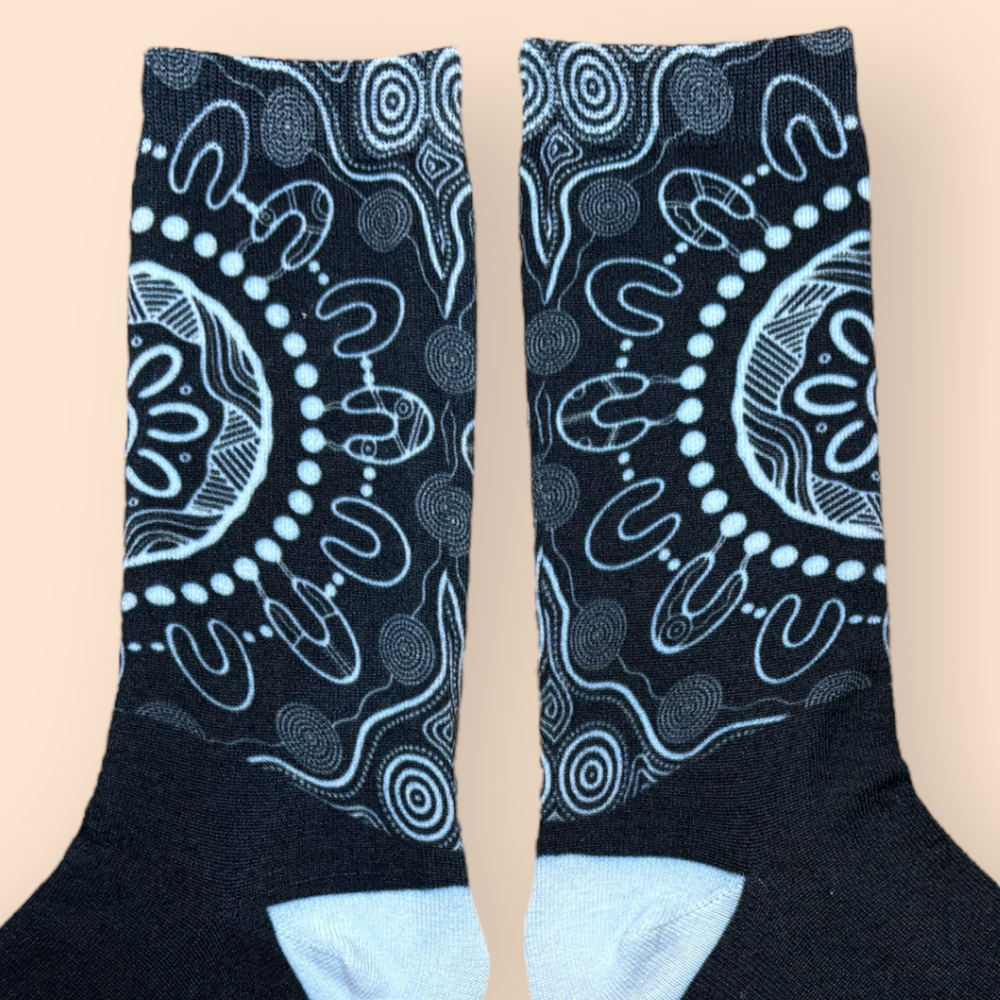 Kaarli - Australian Indigenous designs - ties, socks and bucket hats