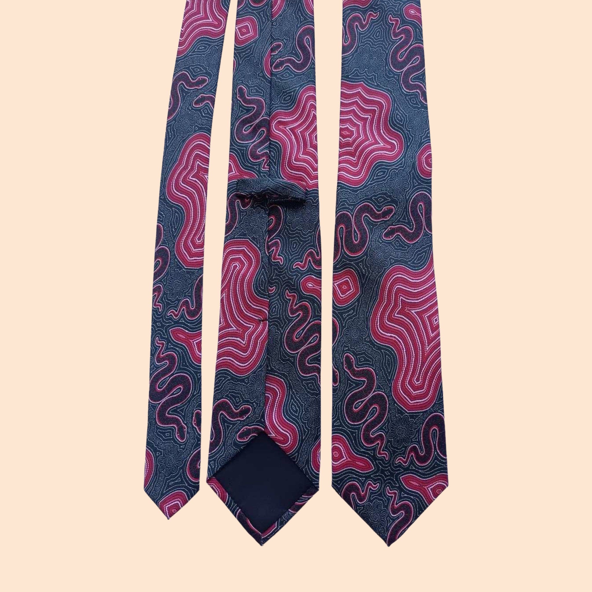 Wagyl (Rainbow Serpent) Aboriginal Tie – Kaarli